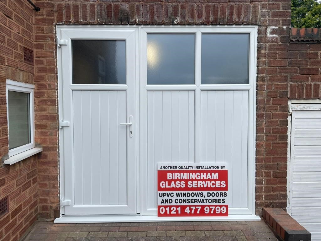 UPVC single doors - Birmingham Glass - Bespoke UPVC Windows & Doors